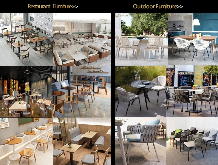 Japanese-style Commercial Furniture Restaurant Wooden Semi-round Rattan ...