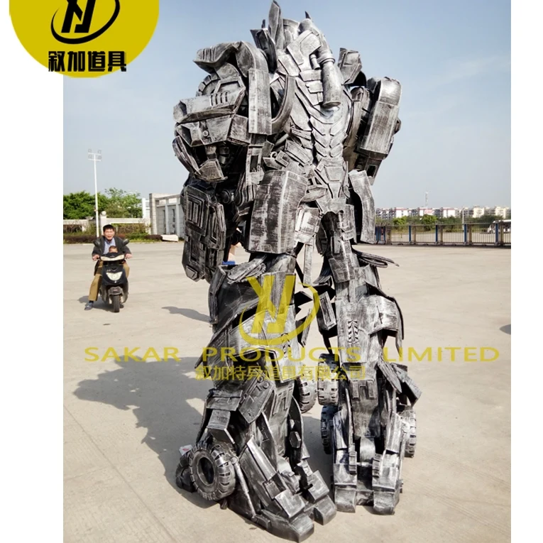 Robot Suit Large Metal Transform Ers Sculpture Model Optimuss And Prime ...