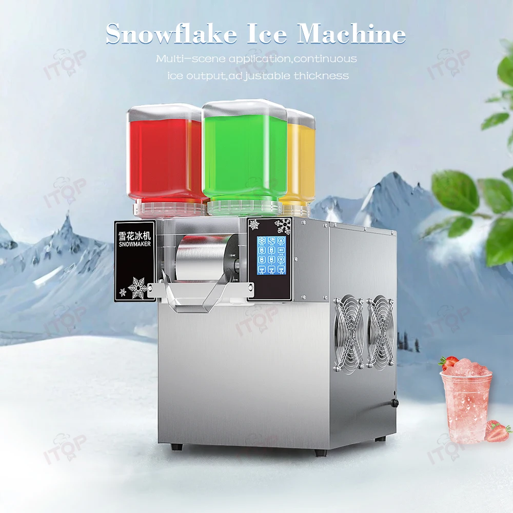 Bingsu Machine Snowflake Flake Air Cooled Ice Making Machine 2024 Popular Korea Snoway Full ...