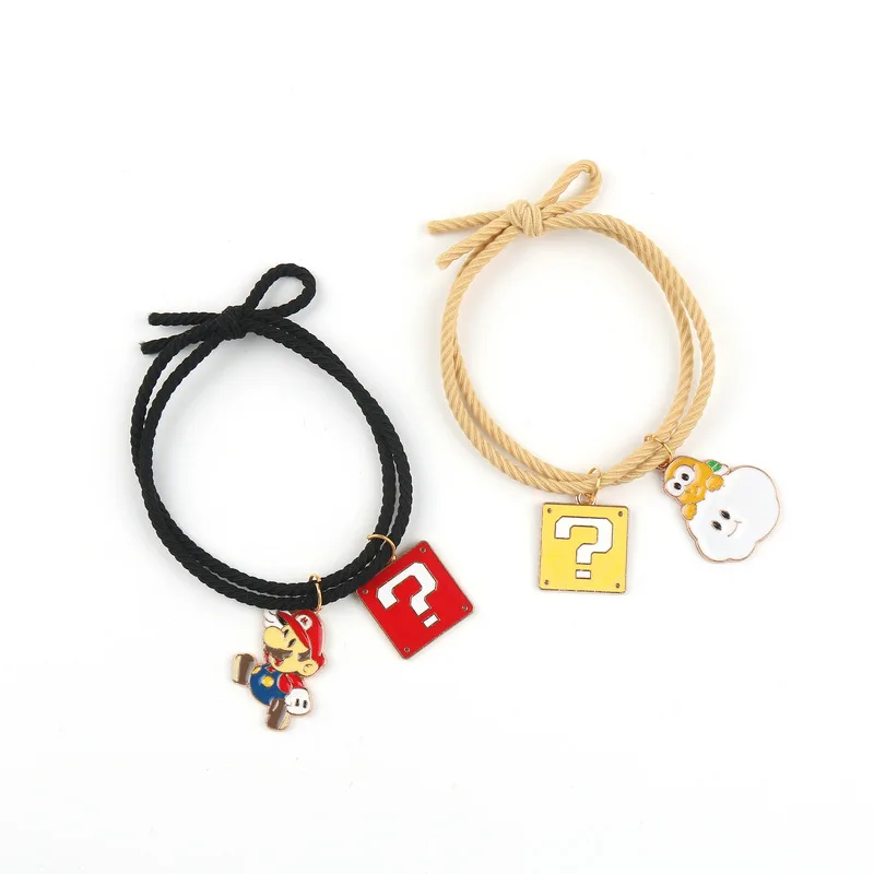 Korean Anime Sanrio Mario Rubber Band Hair Band Women Baby Cute Cartoon ...