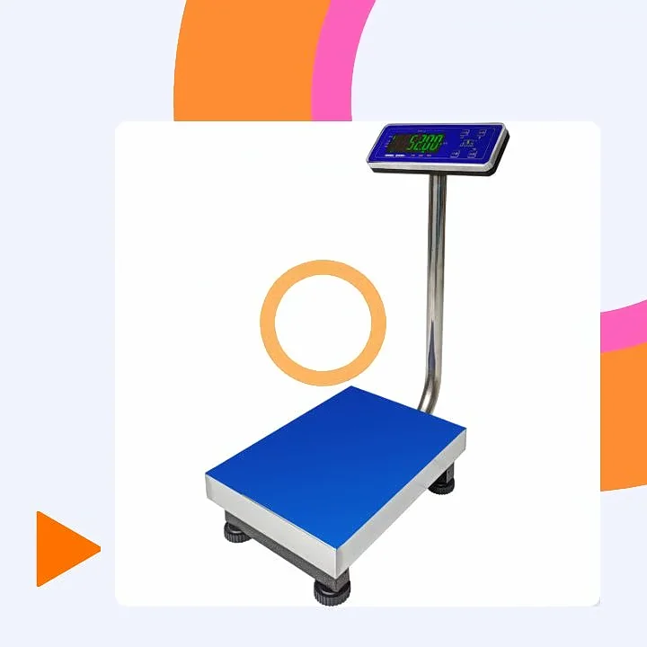 150kg Waterproof Carbon Steel Electronic Weighing Scale Platform 30 ...