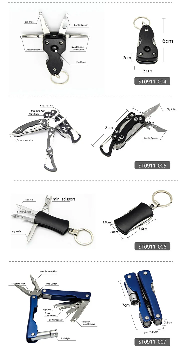 Portable Multifunctional Pliers Screwdriver Foldable Multitool Pocket ...