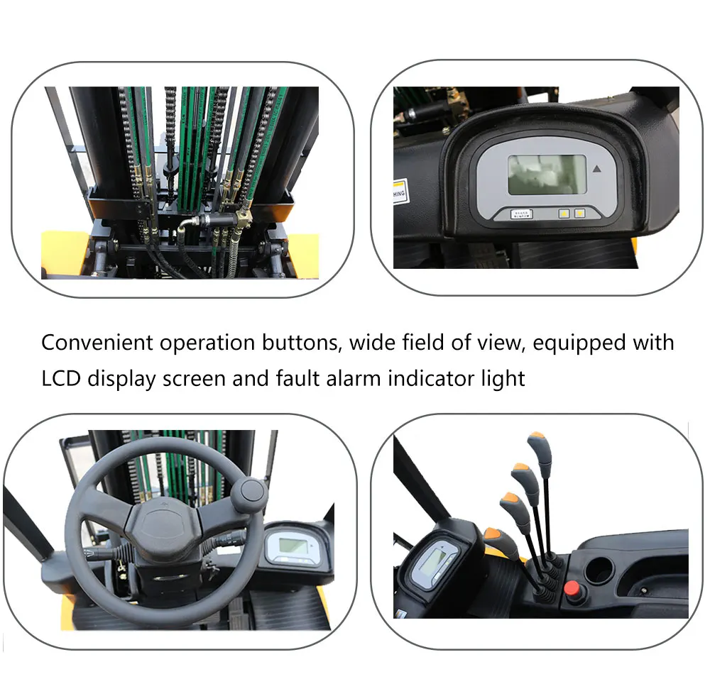2 Ton Electric Forklifts Hydraulic 3 Meters Small Electric New Forklift ...