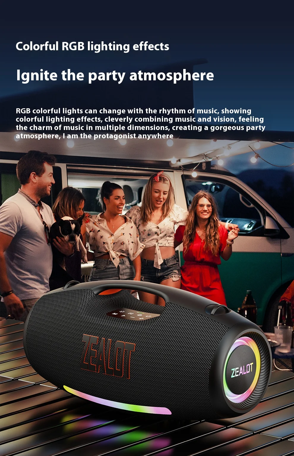 Zealot S89 Wireless Bluetooth Speaker - IPX 7 Waterproof