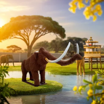 Zoo Safari Life Size Giant Sculpture Animatronic Animal Elephant ...