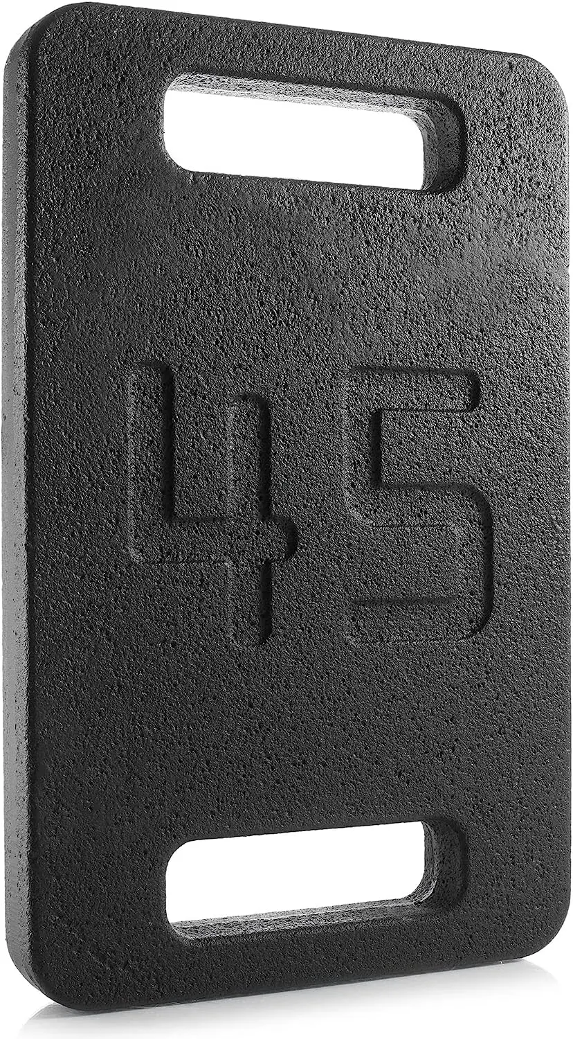 Gym Cast Iron Ruck Plate - Weighted Ruck Plate with Handle