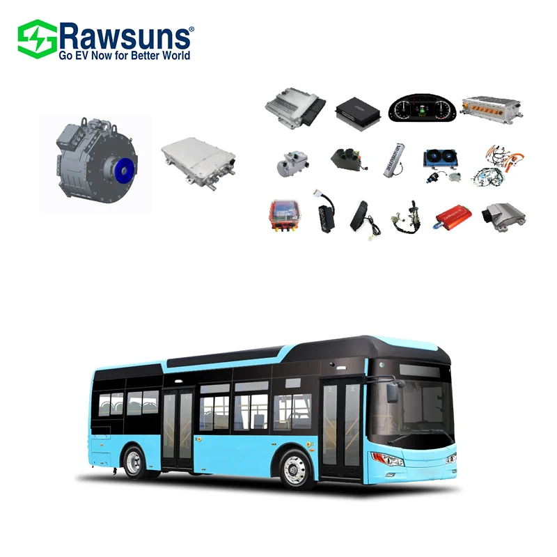 Rawsun Drive Motor Pmsm Motor 160kw Electric Truck Motor Electric Car Conversion Kit For 6.6m ...