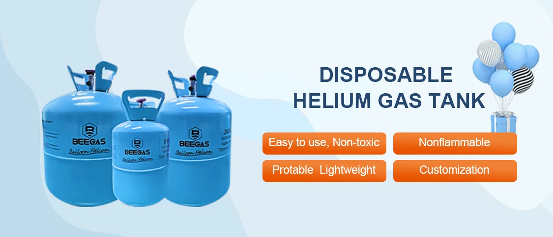 Beegas Direct Price Hellium Pure Tank Cylinder Helium Gas for Balloons Sale