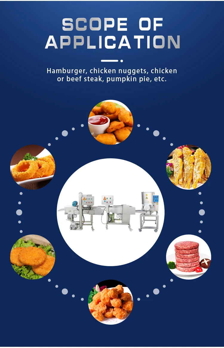 Tca Automatic Chicken Nuggets Burger Patty Meat Cutlets Making Machine ...