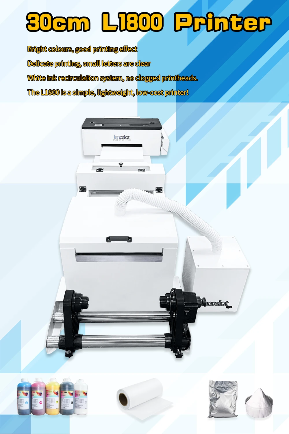 A3/a4 Size L1800 Dtf Printer With Dtf Oven Or Powder Shaker For T-shirts In 2024 Hot Sale ...