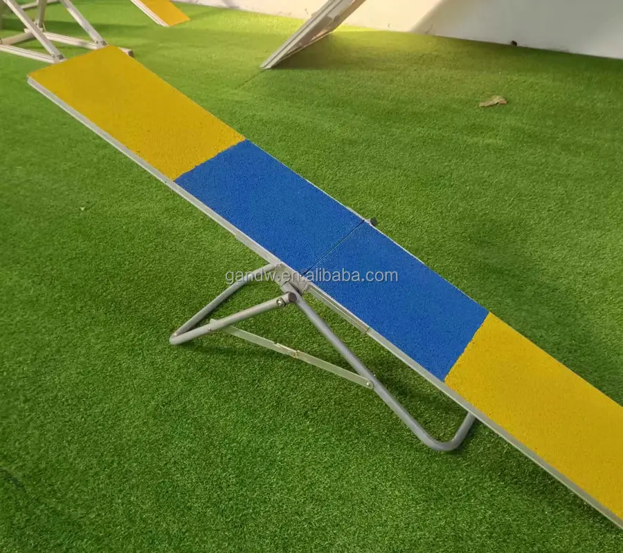 2-in-1 Foldable Dog Agility Seesaw | Heavy-Duty Teeter Ramp for ...