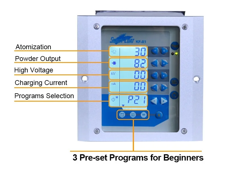 Kf-x1-tb Portable Powder Coating Spray Gun Machine - Buy Powder Coating ...
