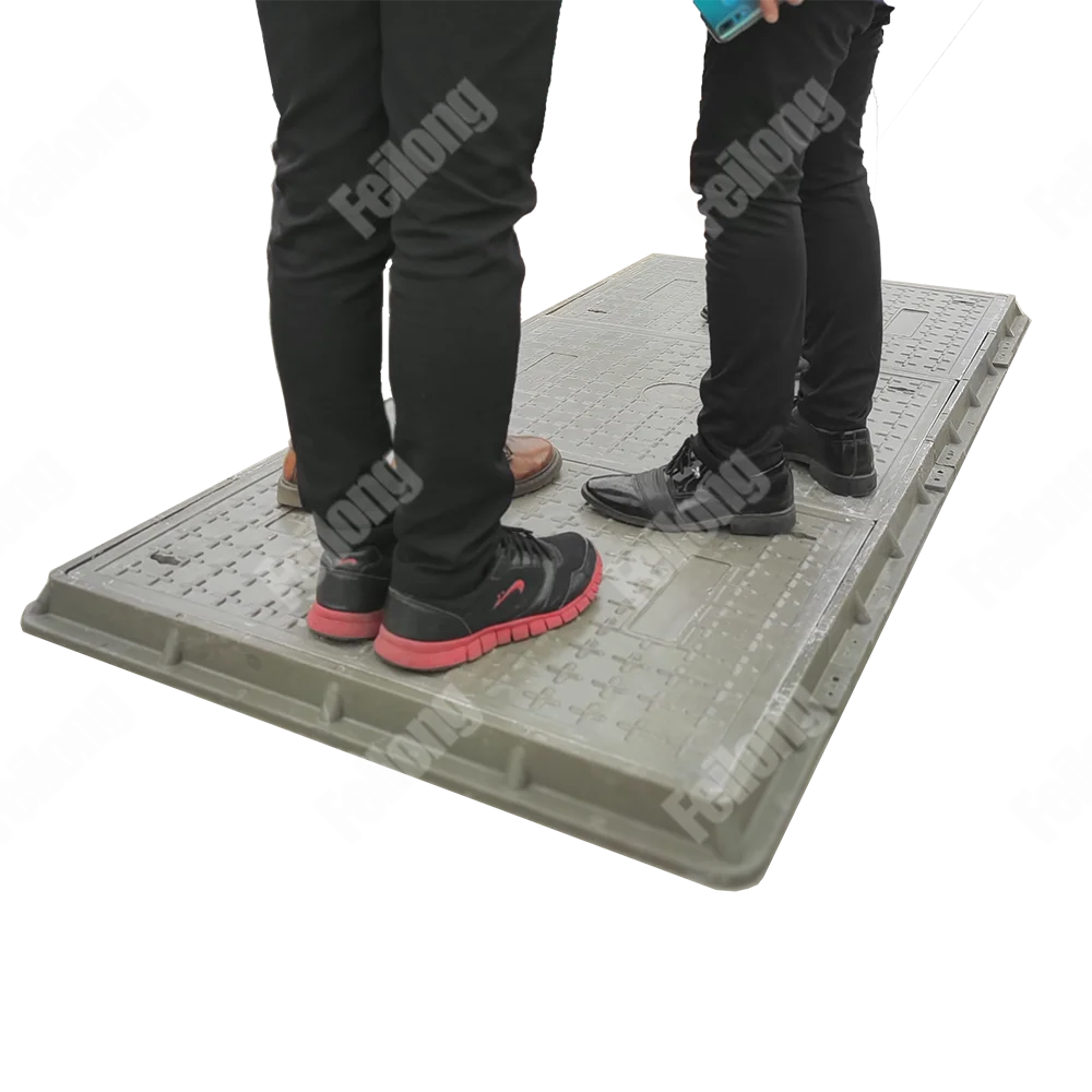 Watertight FRP Telecom Round Manhole Covers Waterproof SMC Base Station ...