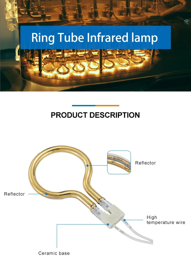 Ring White Reflector Heating Lamps Infrared Heat Lamp For Plastic ...