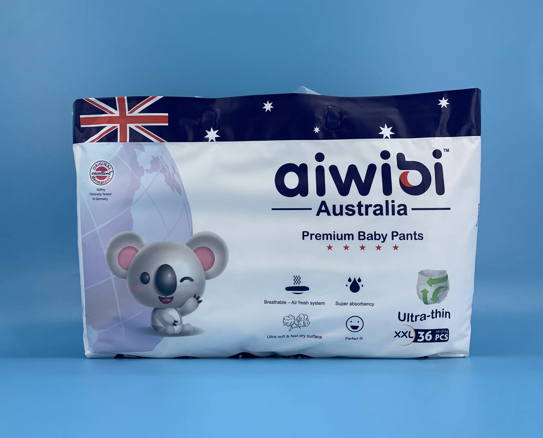 AIWIBI Baby Disposable Diapers Cartoon Character Care Breathable Cloth ...