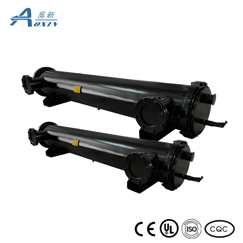 Aoxin Shell And Tube Heat Exchanger 70hp Double-unit Type Condenser Dry ...