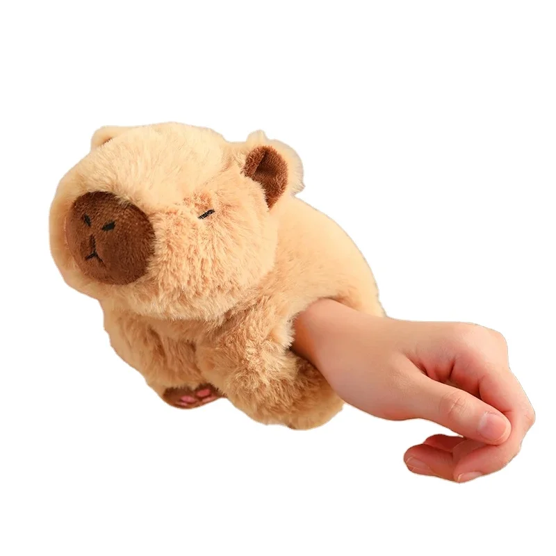 Capybara Plush Toy Curtain Holdback Ring Capybara Plush Hand Rattle ...