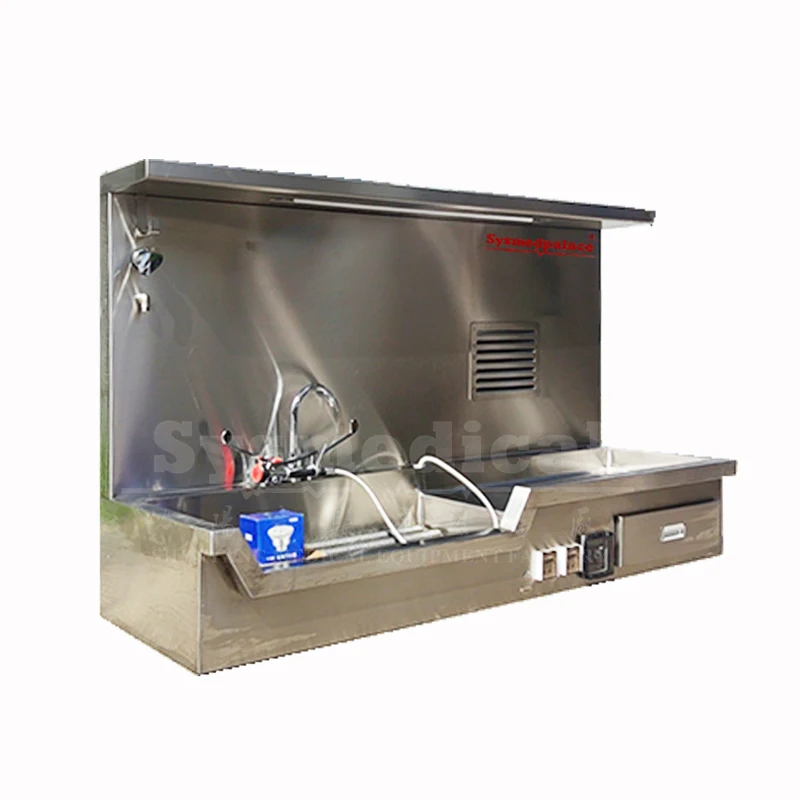 Ventilated Wall Mount Embalming Station Large Single-compartment Sink ...