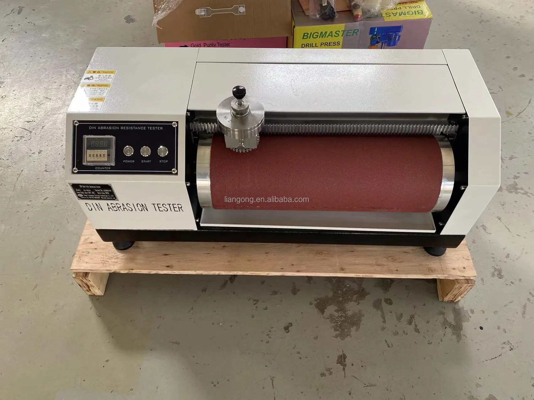 Universal Testing Machine Electronic Power Roller Type Abrasion Tester ...