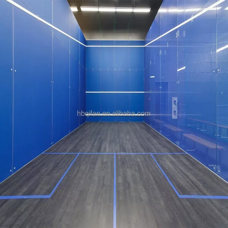 Factory Price Full Glass/Wood Walls Multi-functional Squash Court ...