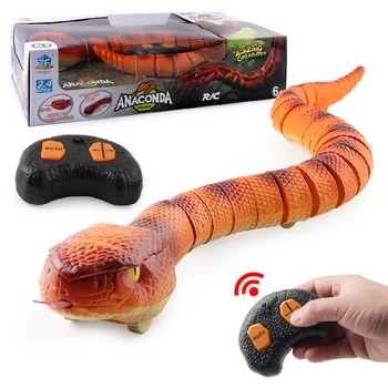 Plastic Rc Snake 16" Simulation Rattlesnake Ir Infrared Remote Control ...