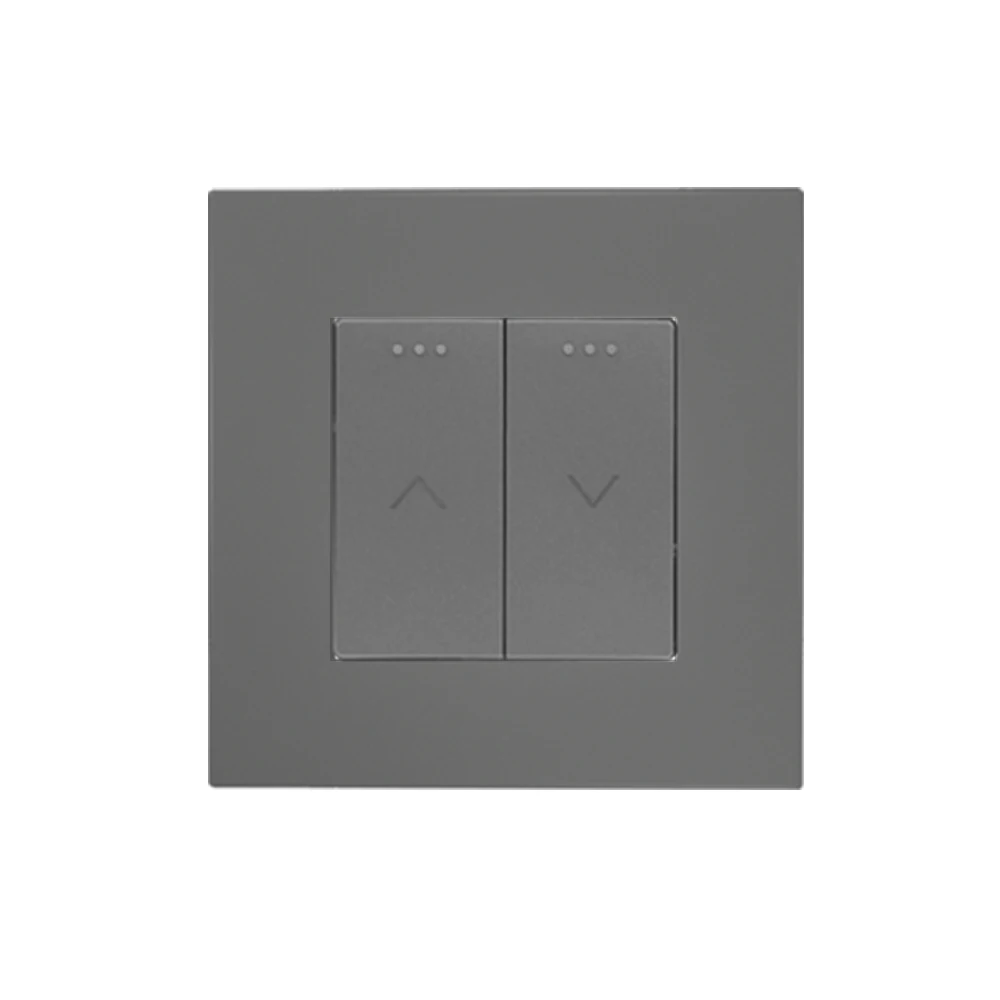 Bingoelec Roller Curtain Switch with Indicator Light Glass Touch Panel ...