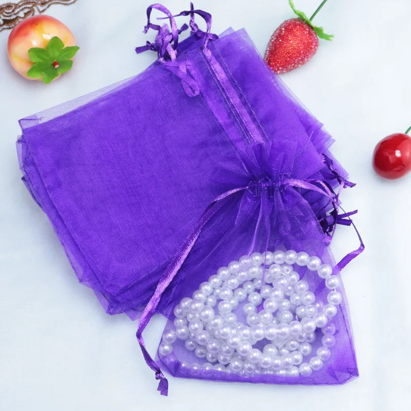 Moon Stars Drawstring Sheer Organza Jewelry Present Gift Pouch for ...