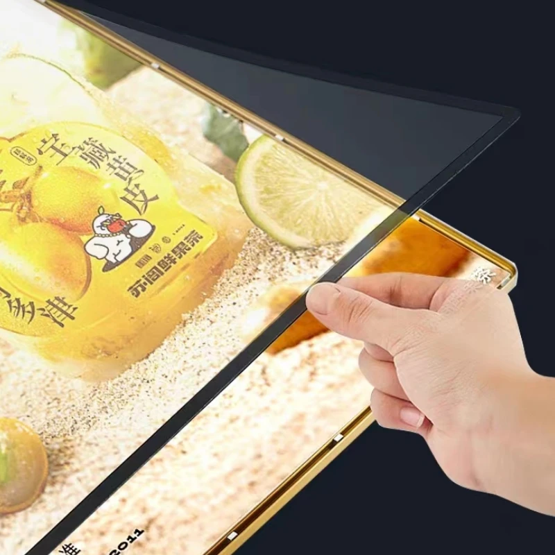 Led Snap Frame Light Box Wall Mount Menu Board For Restaurant ...