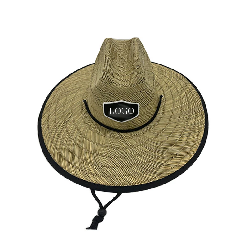 High Quality Summer Natural Mat Grass Lifeguard Straw Hats With Custom ...