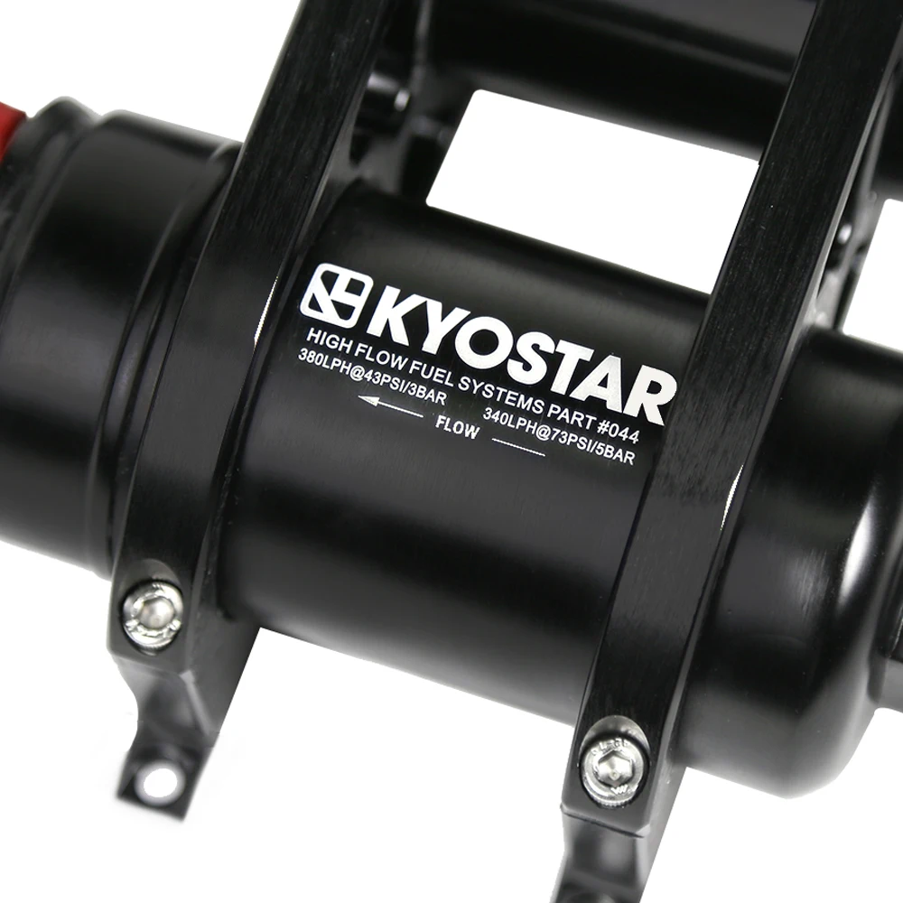 Kyostar 380LPH External Fuel Pump - Dual Mounting Bracket Kit