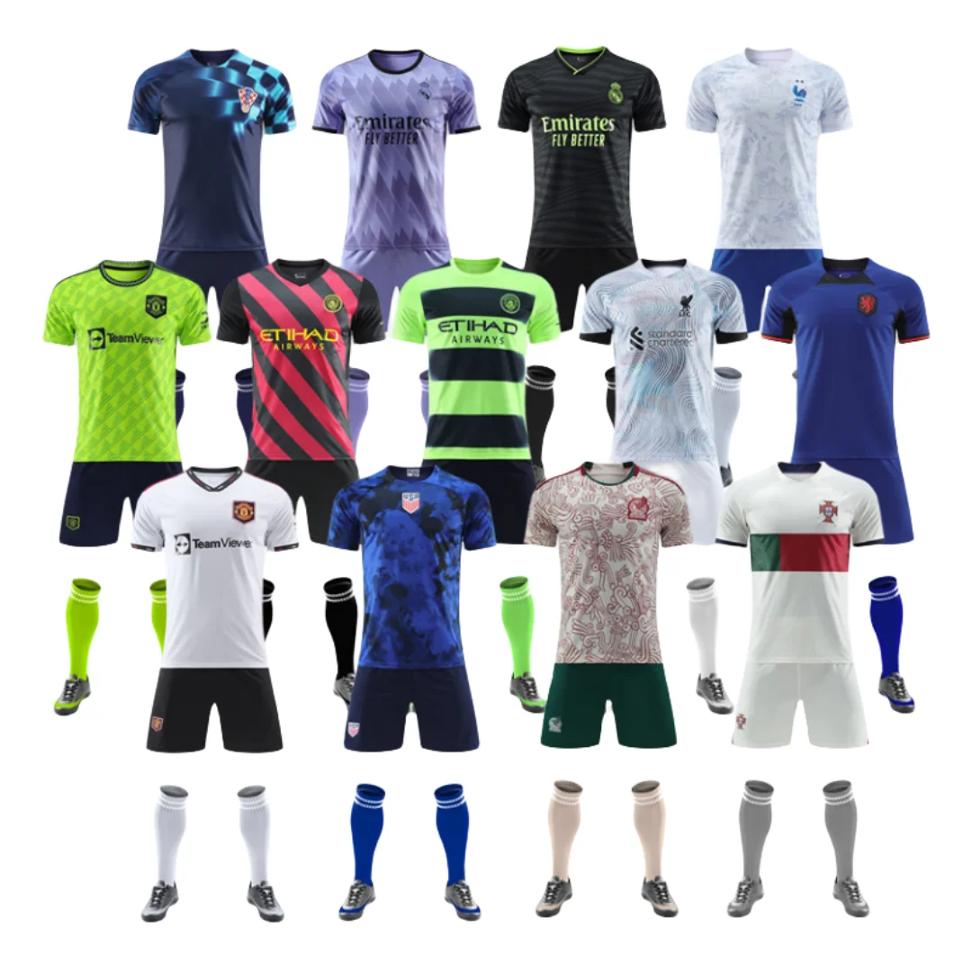 Cheap Thailand Quality Football Wear College Football Jersey Set Custom ...