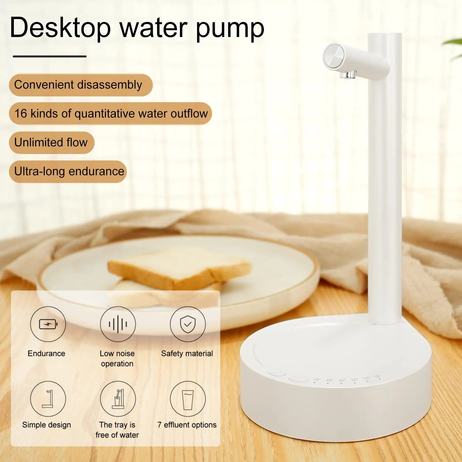 2023 Desk Smart Table Water Dispenser Portable Smart Table Water Bottle ...