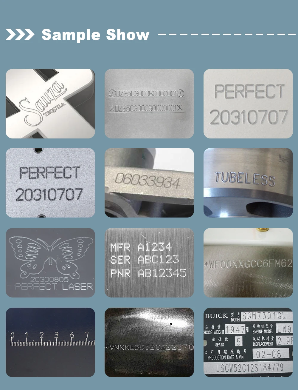 Perfect Laser Desktop Dot Peen Matrix Nameplate Marking Machine for Metal