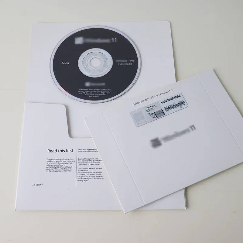 Win11 Pro DVD OEM Key 100% Online Activation Multilingual Version ...