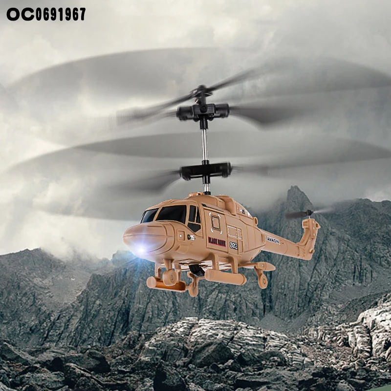 3.5CH Outdoor Flying Remote Control Rc Army Military Helicopter Drone Toy