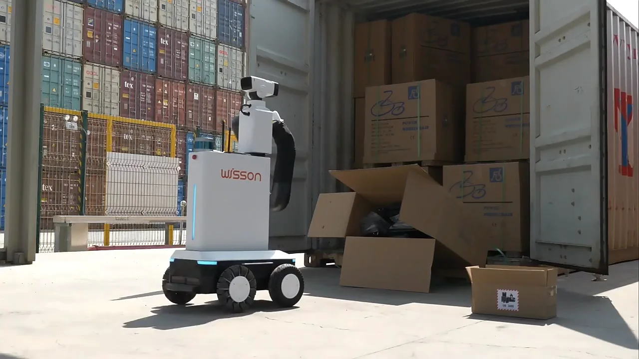 Agv Wheeled Chassis Outdoor Autonomous Robot Unmanned Patrol Remote ...