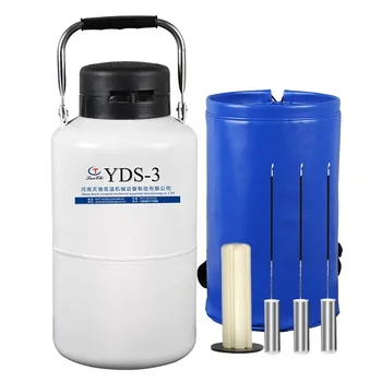 Dewar Vessel 2l Industrial Liquid Nitrogen Portable Storage Container Aluminum Alloy Small ...