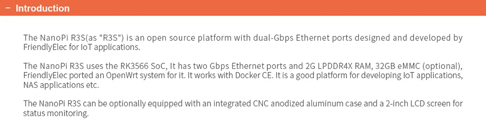 NanoPi R3S Development Boards Dual Gbps Ethernet Ports Rockchip RK3566 SoC 2GB LPDDR4X Support ...