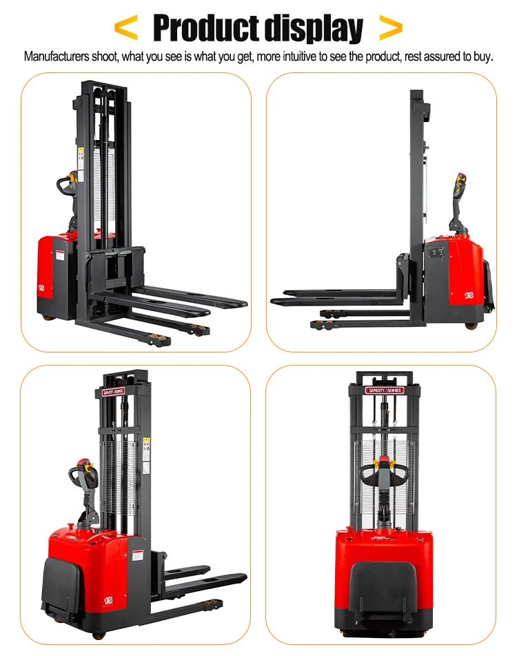 Battery Self Loading Portable 1.5ton 2ton Electric Stacker