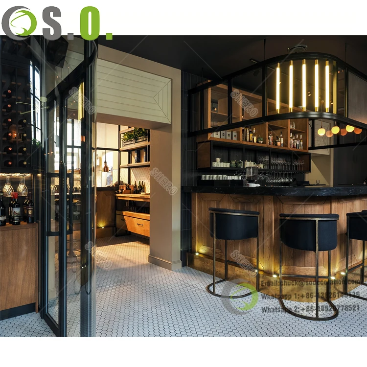 Modern Break Shop Counter Design Display Break Stone Dessert Bar ...