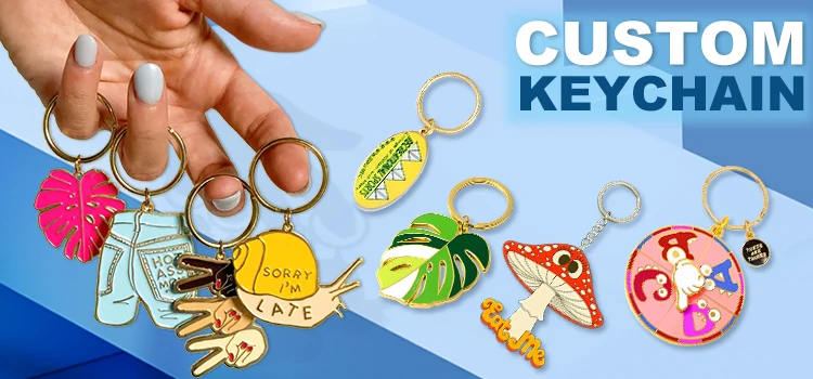 Custom Metal Enamel Keychains - Perfect Promotional Gifts