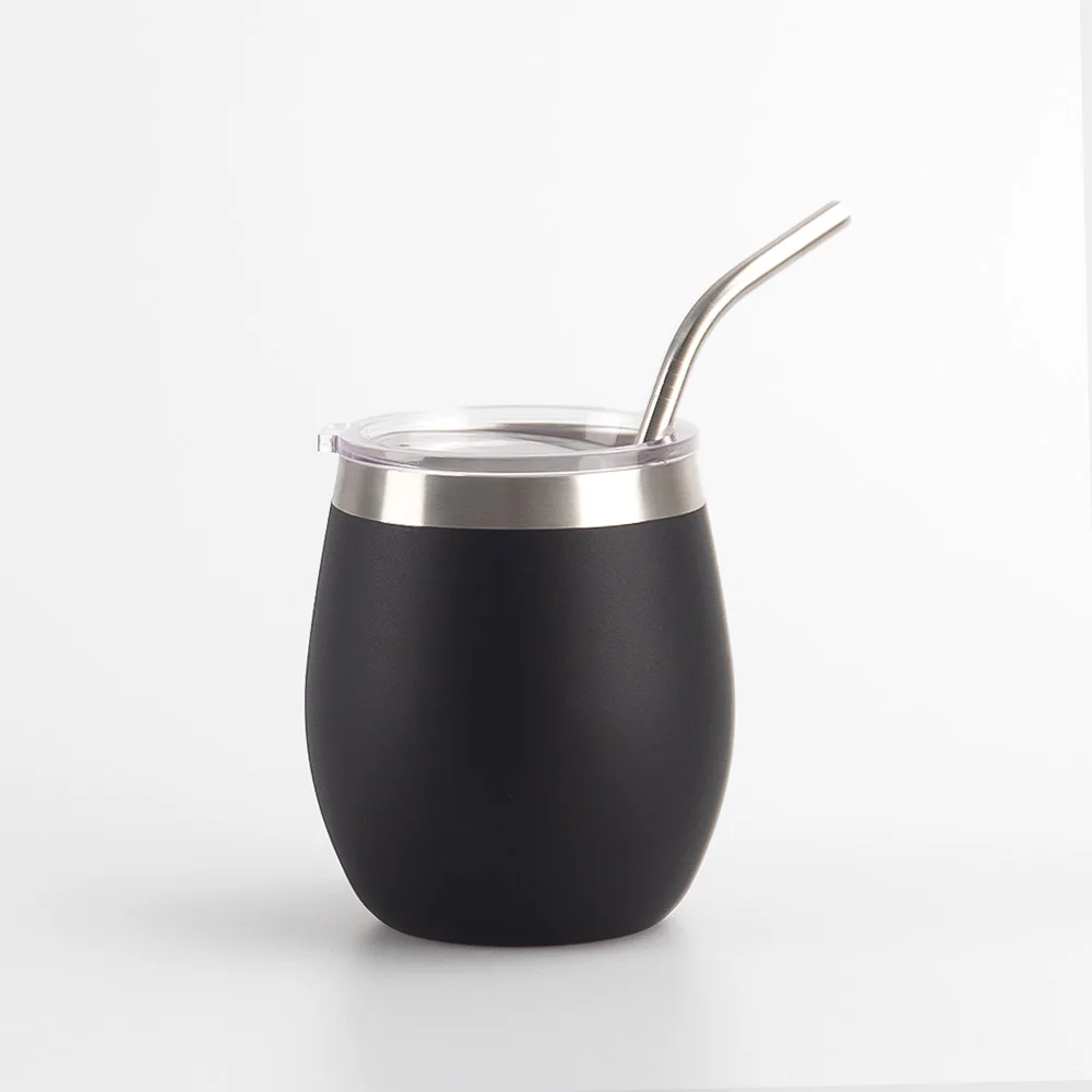 8oz Yerba Mate Tea Cups Custom Logo Color Double Wall Stainless Steel ...