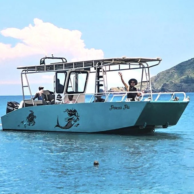Landing craft Aluminum barge boat 30ft river transportation rescue boat ...