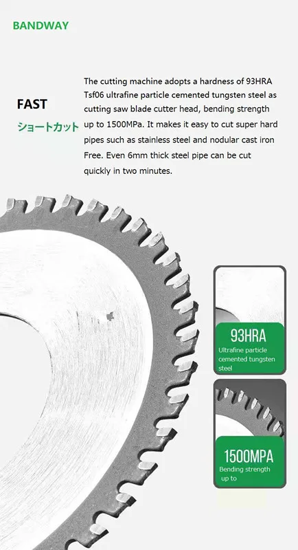 ZDCN Friendly 220V/380V Electric Steel Pipe Cutter for South Asia