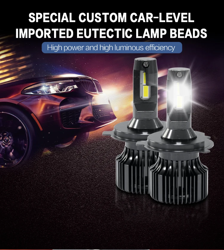 12v 100w Led Light Car Hir2 9012 H15 9003 9004 9007 Bulb