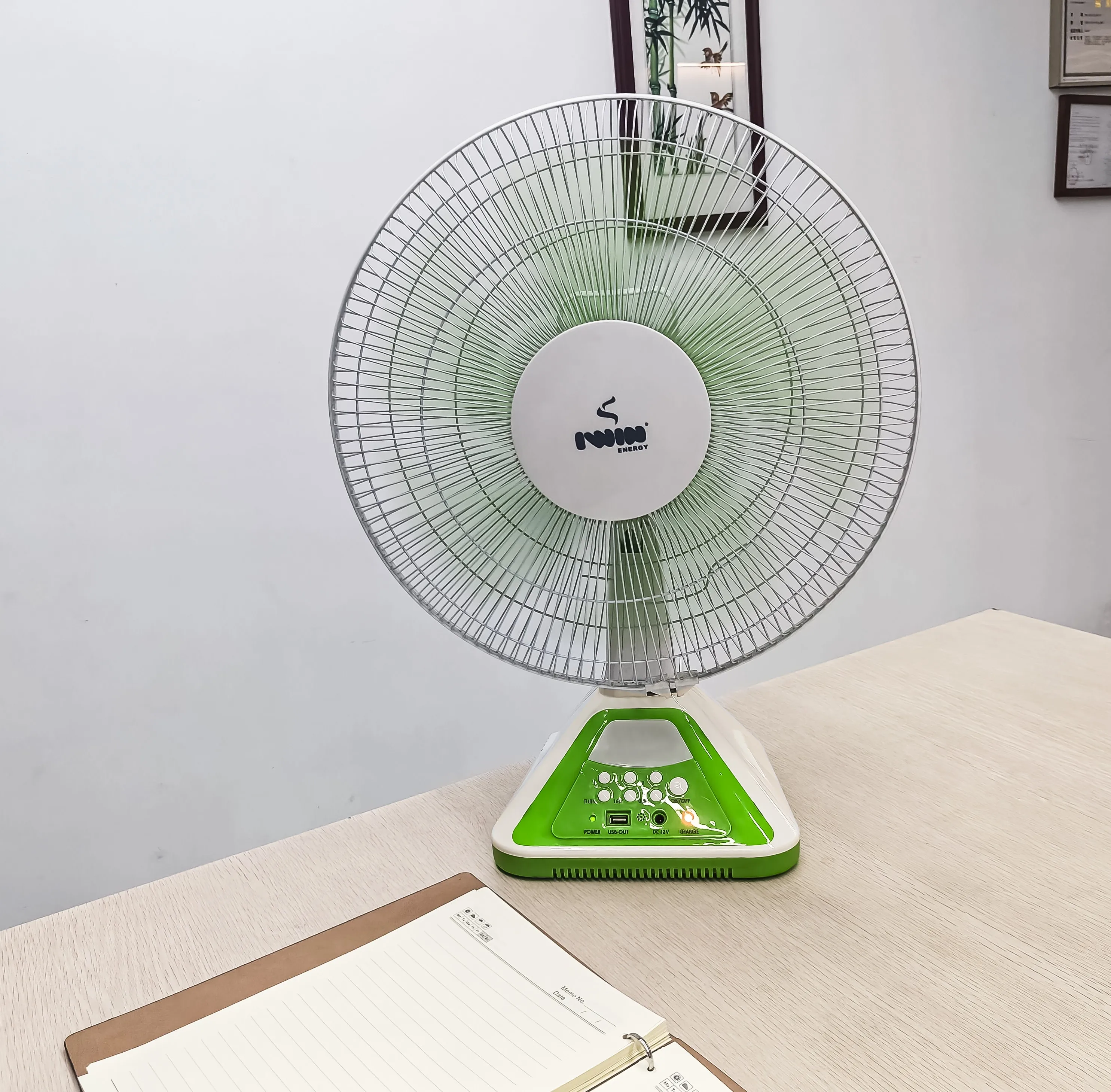 IWIN-316A 16inch solar fan Adjustable Angle Adjustable fan timing ...