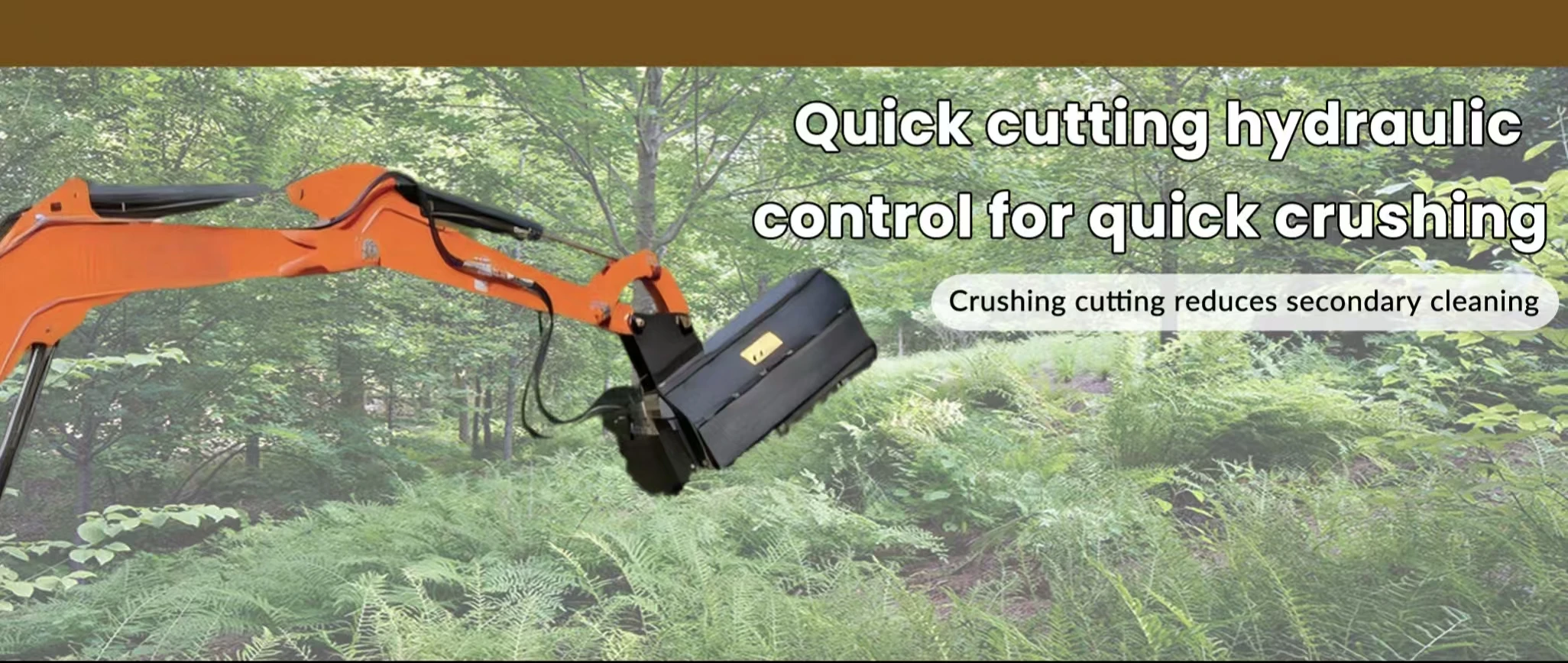 Excavator Breaker Circuit Brush Cutter Dike Slope Shrub Shredder Wood ...