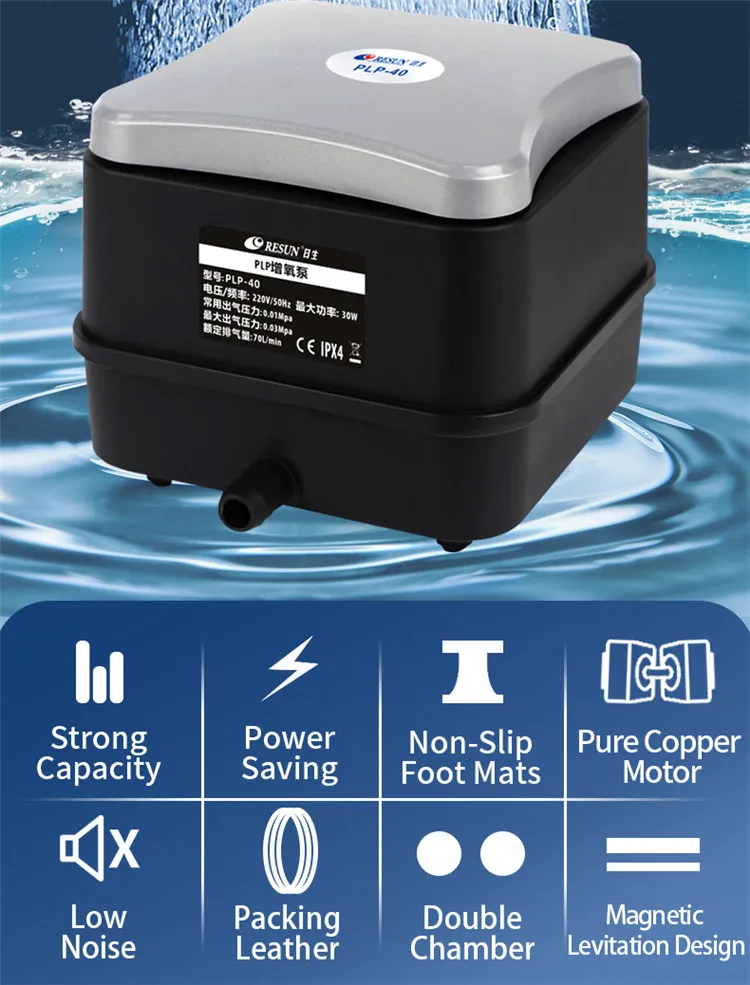 Customized Black Pure Copper Motor PLP-40 Electromagnetic Air Pump for ...