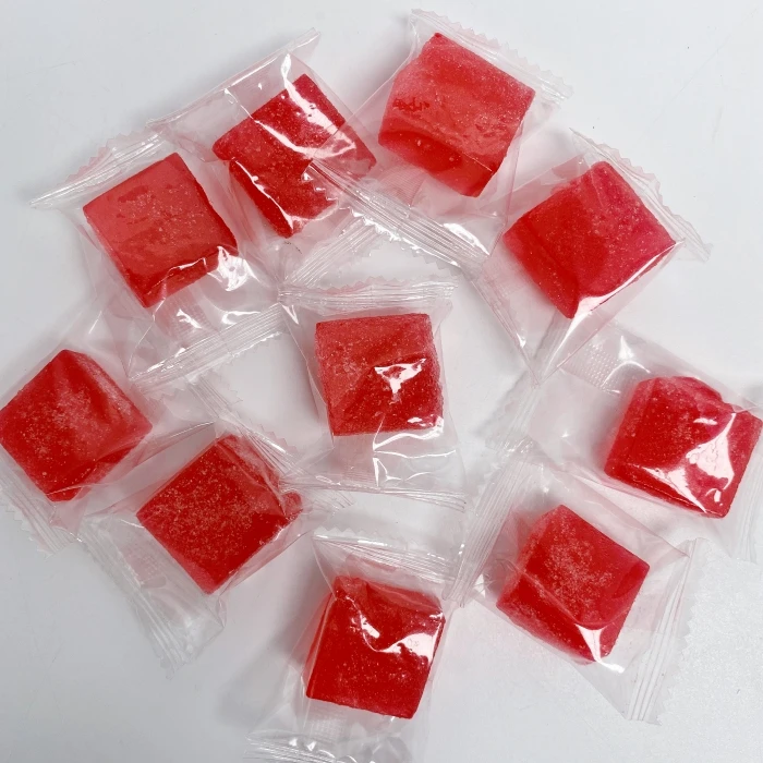 2024 Wholesale Strawberry Flavor Fruit Jelly Candy Various Tastes Cube ...