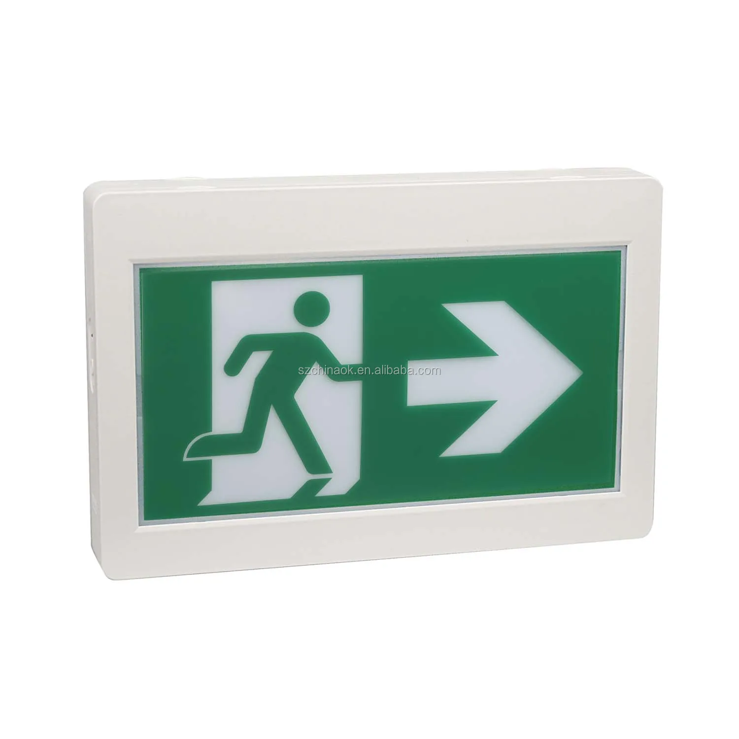 ABS Emergency Exit Signs Fire Fighting Exit Light Green Running Man ...